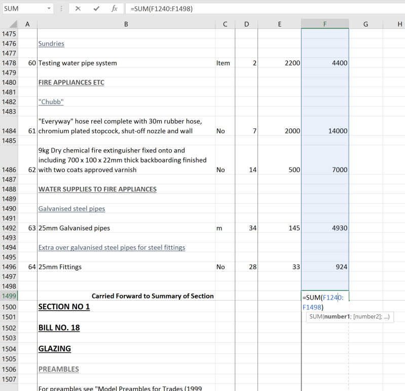 Convert WinQS to Excel – BLJ Projects and Quantity Surveyors